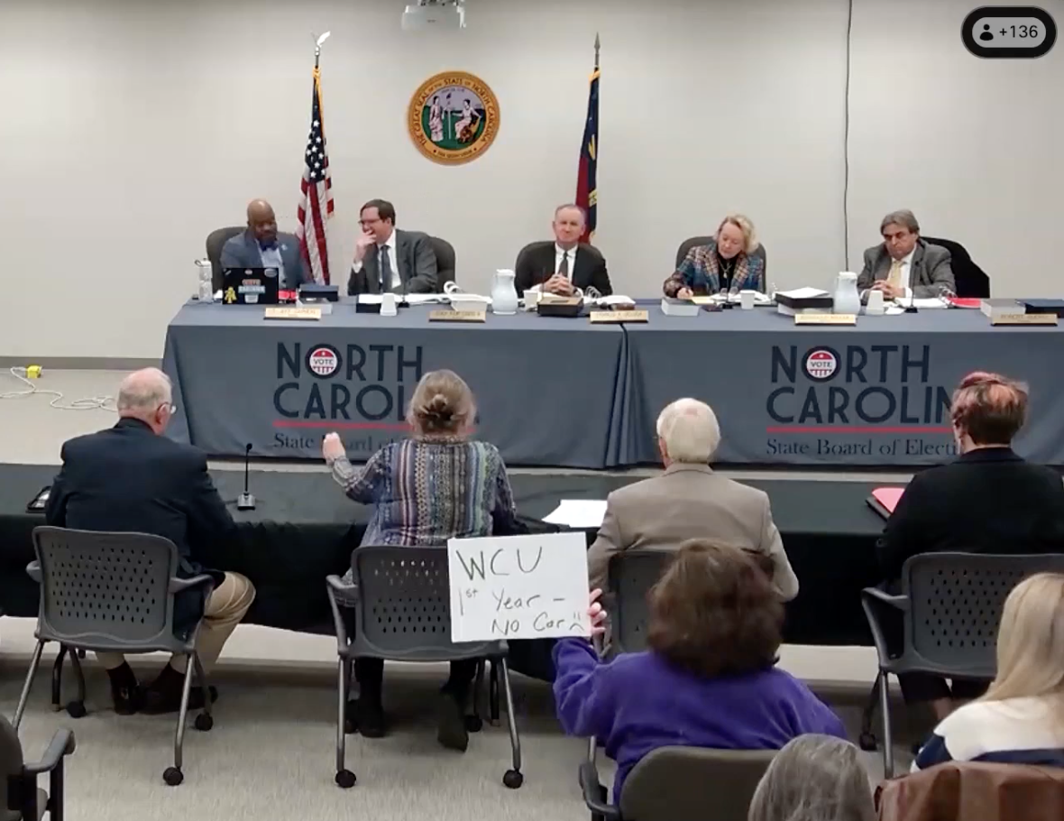 The State Board removed early voting site at WCU and three other ...